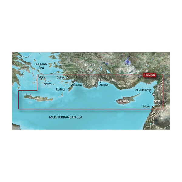 Eastern Mediterranean, Crete to Cyprus Charts | Garmin